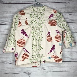 Trinity | Jackets & Coats | Trinity Linen Bird Print 34 Sleeve Blazer ...